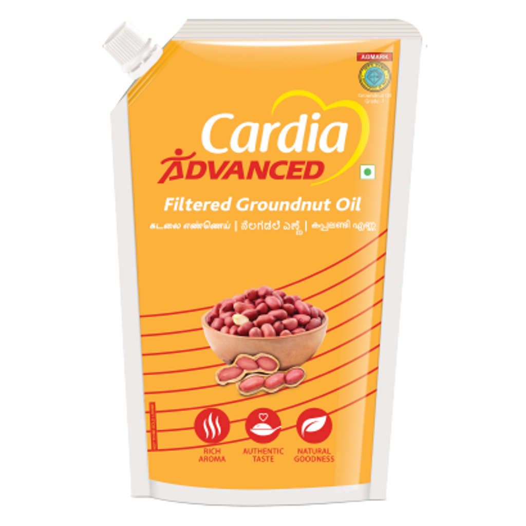 Buy Cardia Advanced Filtered Groundnut Oil 1 Litre Online at Bestomart ...