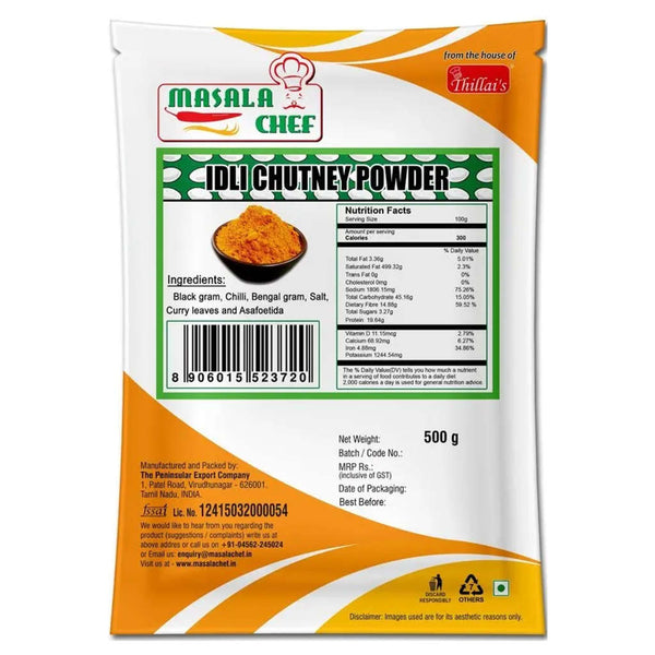 Buy Masala Chef Idli Chutney Powder 500g Online at Bestomart ...