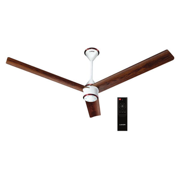 Buy Luker Size Zero Crown BLDC Ceiling Fan 1200mm White Copper Rosewood ...