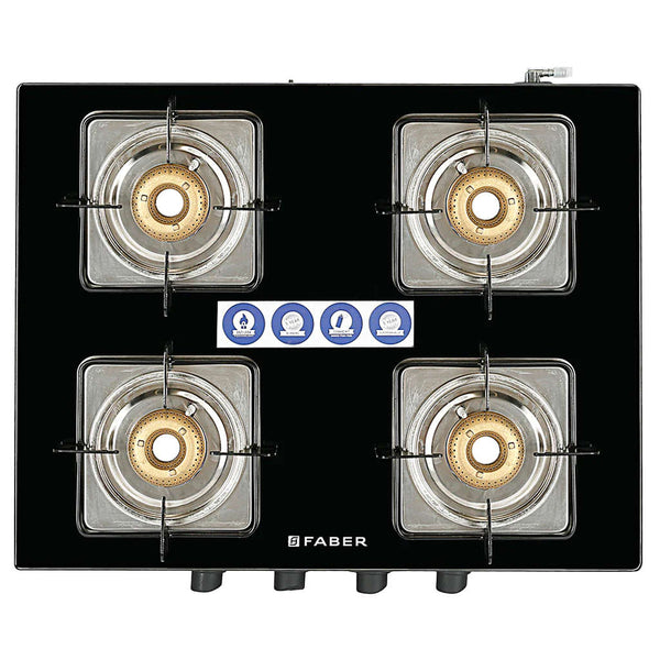 Buy Faber Supreme Plus C AI Gas Stove 4 Brass Burner Online at ...