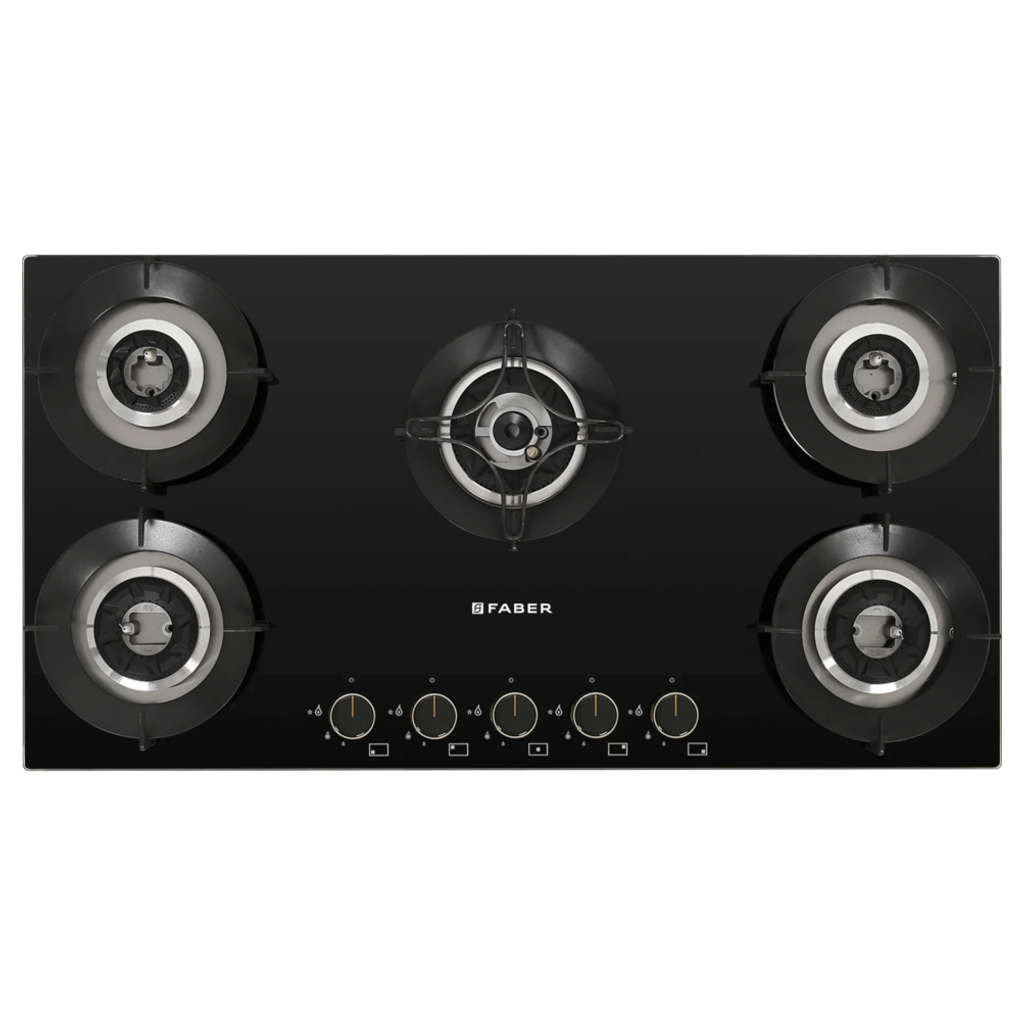Buy Faber Hob Superia Cooktop 5 Brass Burner HT 905 BR AI Online at ...
