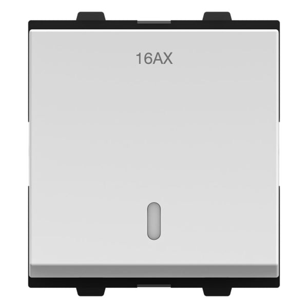 Buy GM 16AX 1 Way Switch With LED Indicator 2 Module Glossy White AB 2 ...