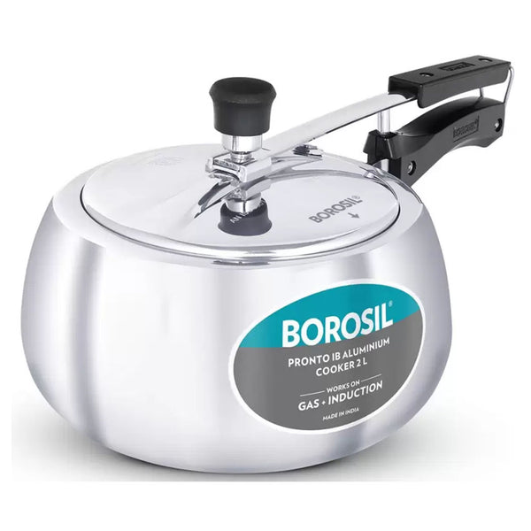Buy Borosil Pronto Induction Base Aluminium Pressure Cooker 6.5 Litre ...