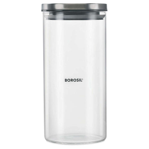 Buy Borosil Classic Glass Storage Jar 1.2 Litre BCLJR961200 Online at ...