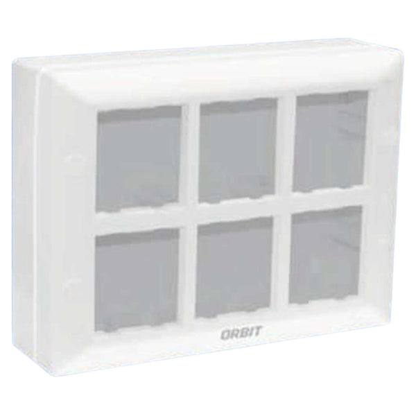 Buy Orbit Express Modular Series Gang Box 12 Module White 1569 Online ...