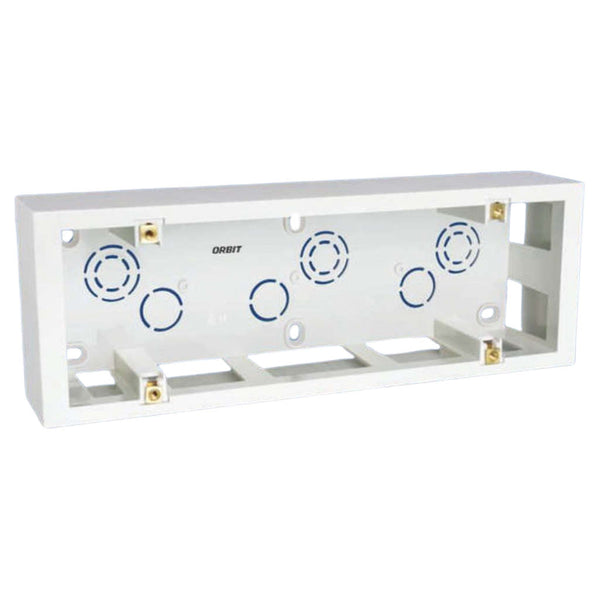 Buy Orbit Express Modular Series Horizontal Surface Box 8 Module White ...