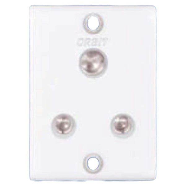 Buy Orbit Vento Series 6A 3 Pin Socket White 1114-A Online at Bestomart ...