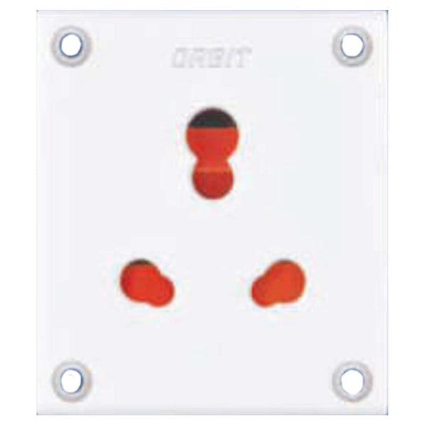 Buy Orbit Vento Series 6/16A Universal Socket With Safety Shutter 1125 ...